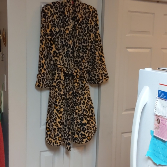 Charter Club | Intimates & Sleepwear | Leopard Robe With Pocketsvery ...